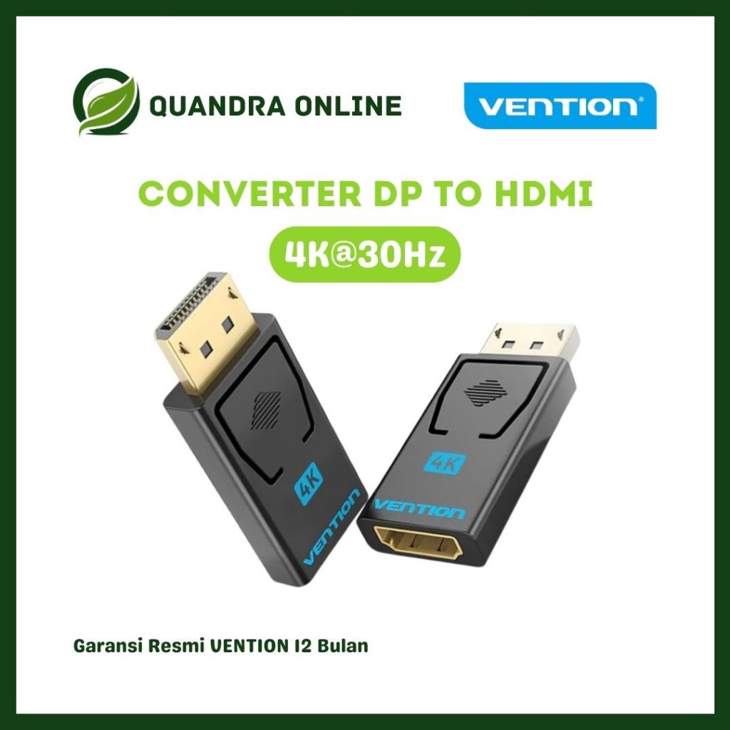 Jual Vention Displayport to HDMI Converter Adapter 1080P 60Hz / 4K 30 ...