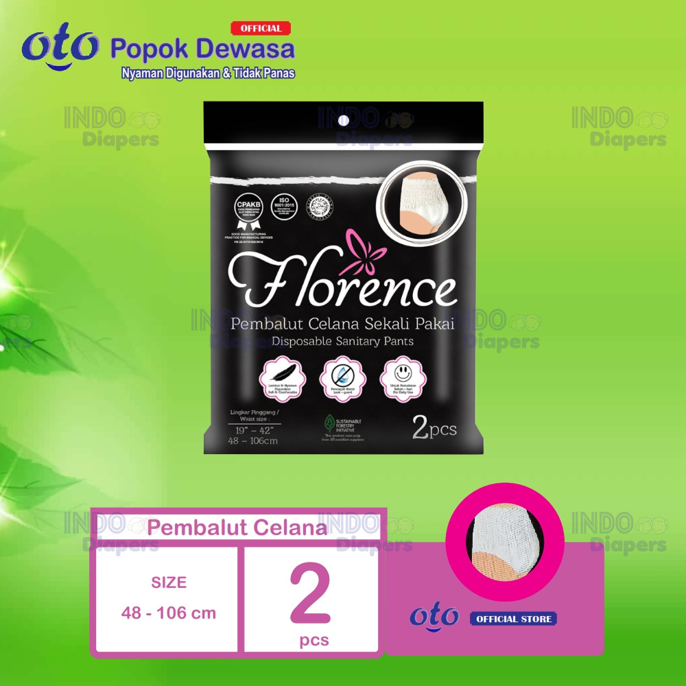 Jual Florence Pembalut Celana Sekali Pakai Wanita Haid Woman Disposable ...