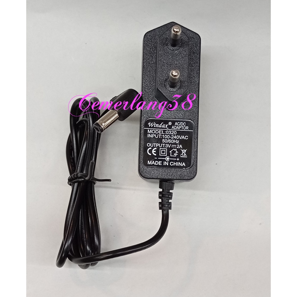 Jual Switching Adaptor - Switching Power Supply Plastik 3V 2A Body ...