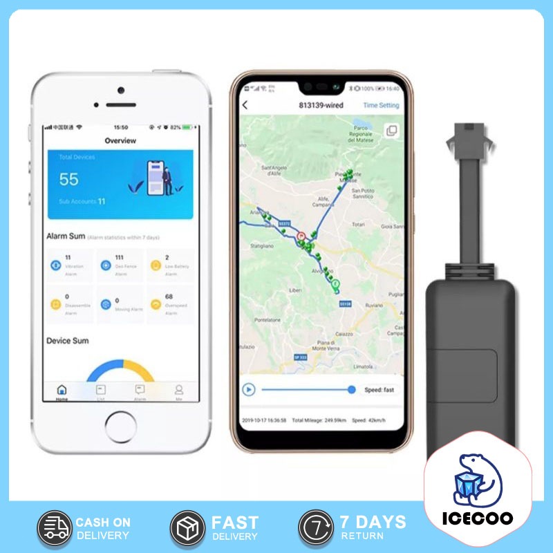 Jual gps tracker EV bisa matikan mesin free aplikasi wanwaytrack | Shopee Indonesia