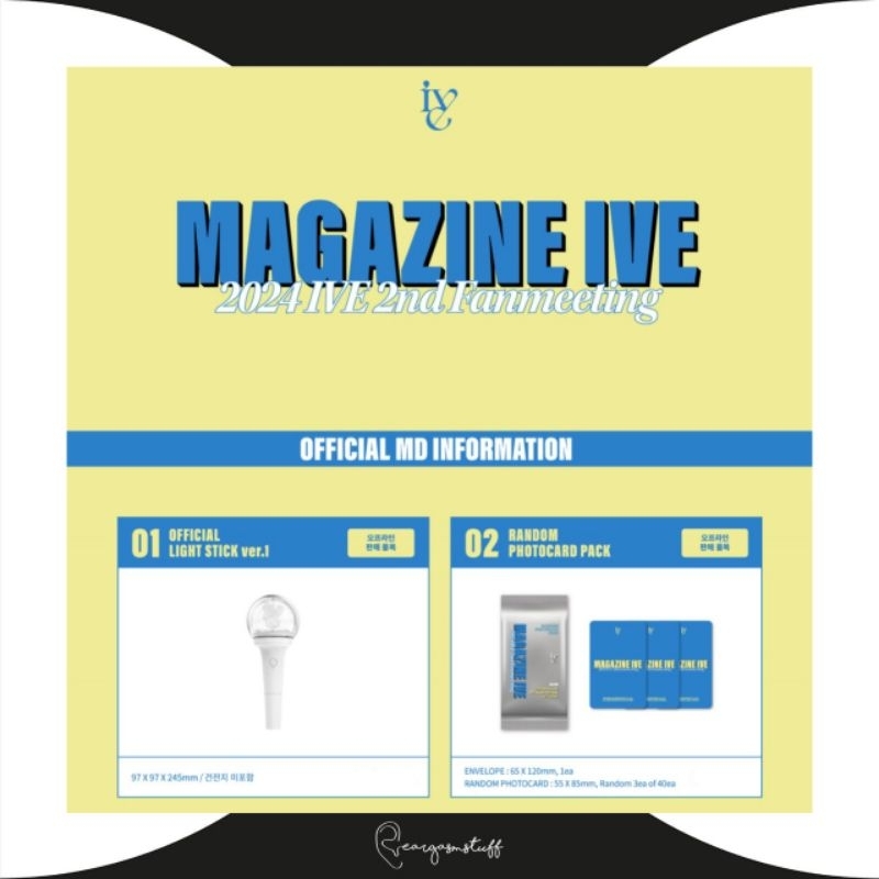 Jual IVE FANMEETING MAGAZINE IVE CONCERT OFFICIAL MD / MERCH / MERCHANDISE | Shopee Indonesia