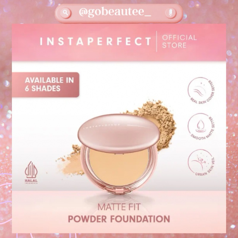 Jual [NEW] Instaperfect Matte Fit Powder Foundation 13 g - Bedak (Real ...