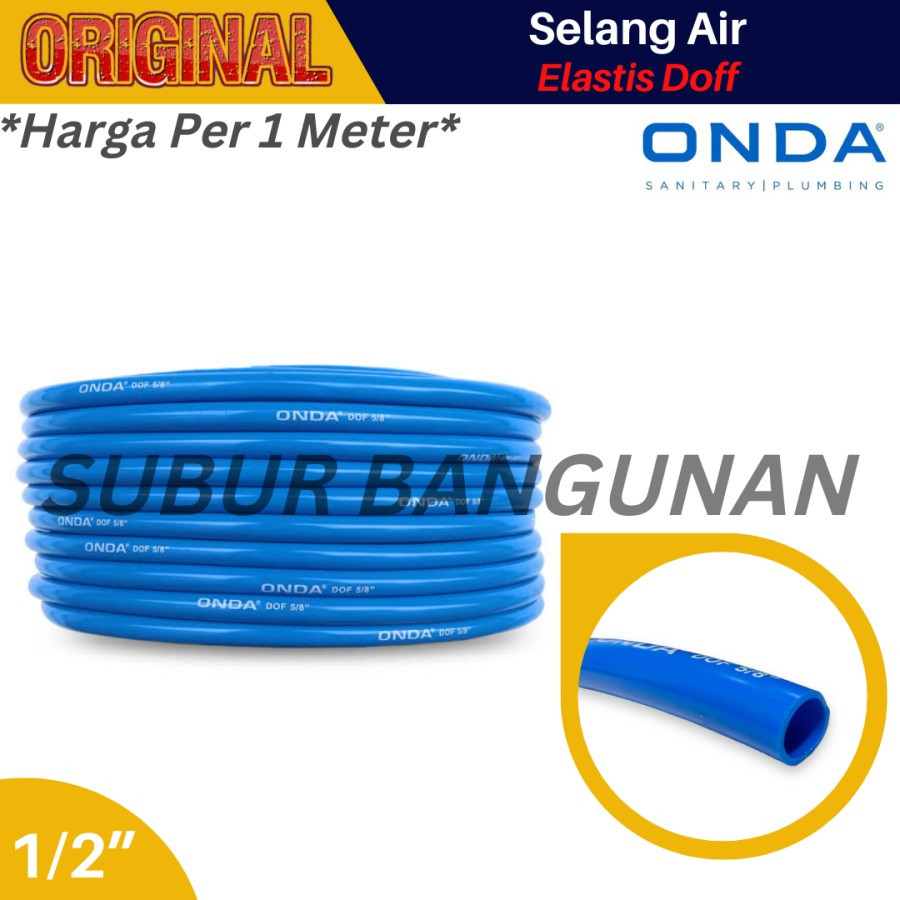 Jual Selang Air Onda Elastis Dof 1/2 " Inch Harga Per Meter Tebal | Shopee Indonesia