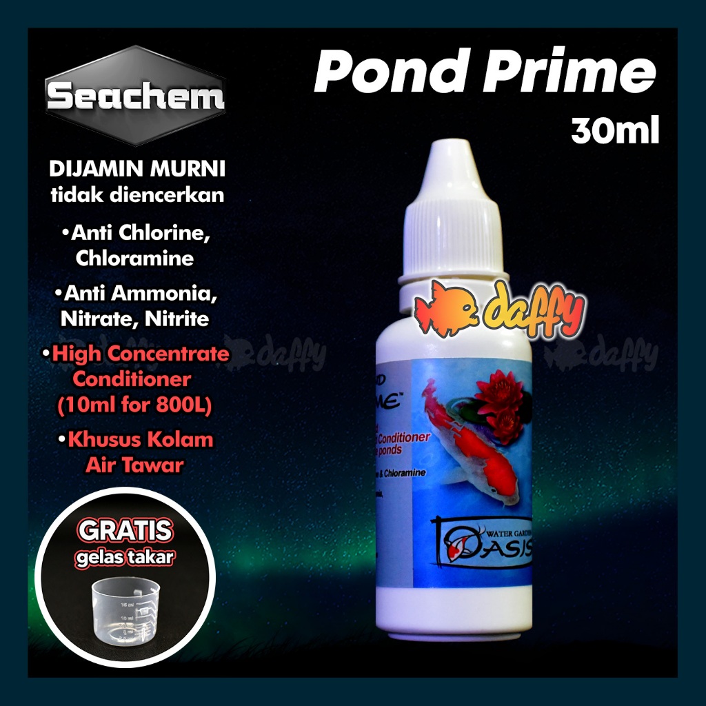 Jual Seachem Pond Prime 30 ml Oasis Prime Pond | Shopee Indonesia