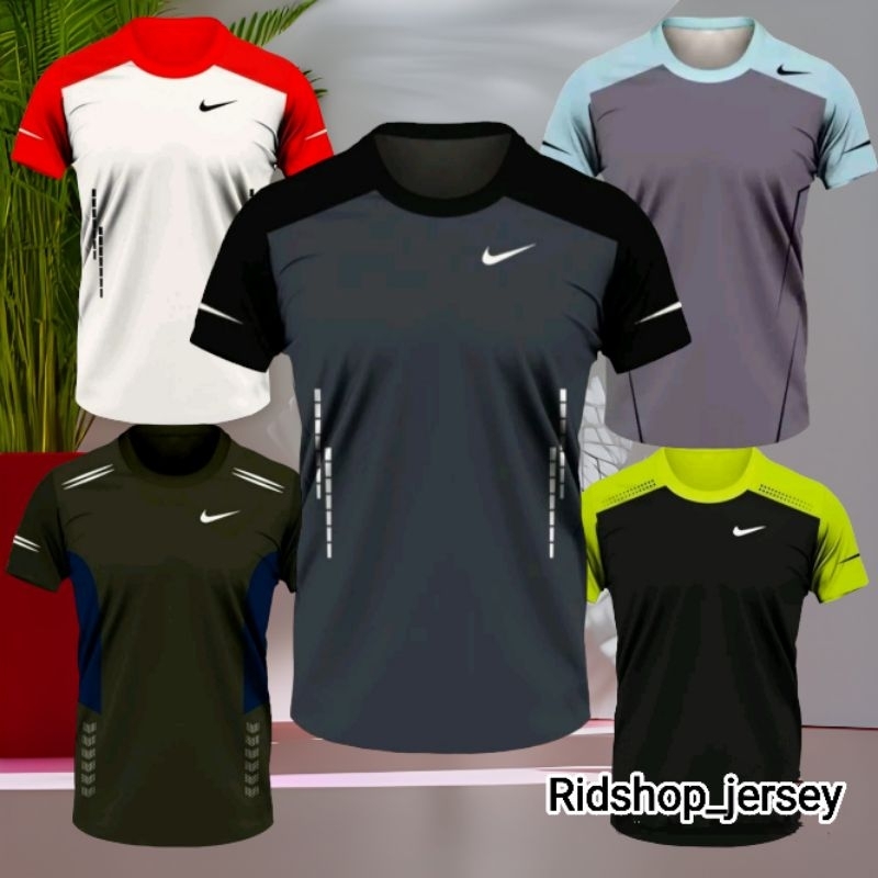 Jual baju dry fit kaos olahraga kombinasi polos kaos volly kaos badminton kaos futsal kaos ...
