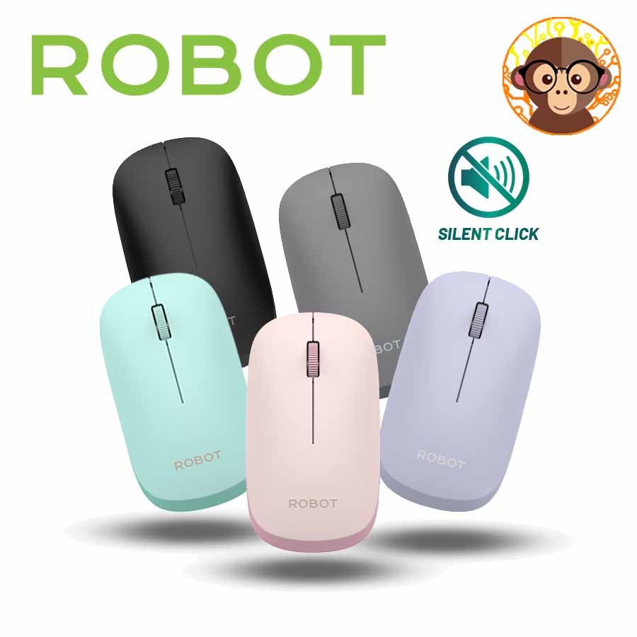 Jual Mouse Robot M390 Silent Key Bluetooth + 2.4GHz Dual Mode Wireless ...