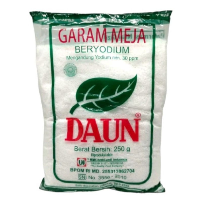 Jual Garam Meja Cap Daun 250 gr | Shopee Indonesia