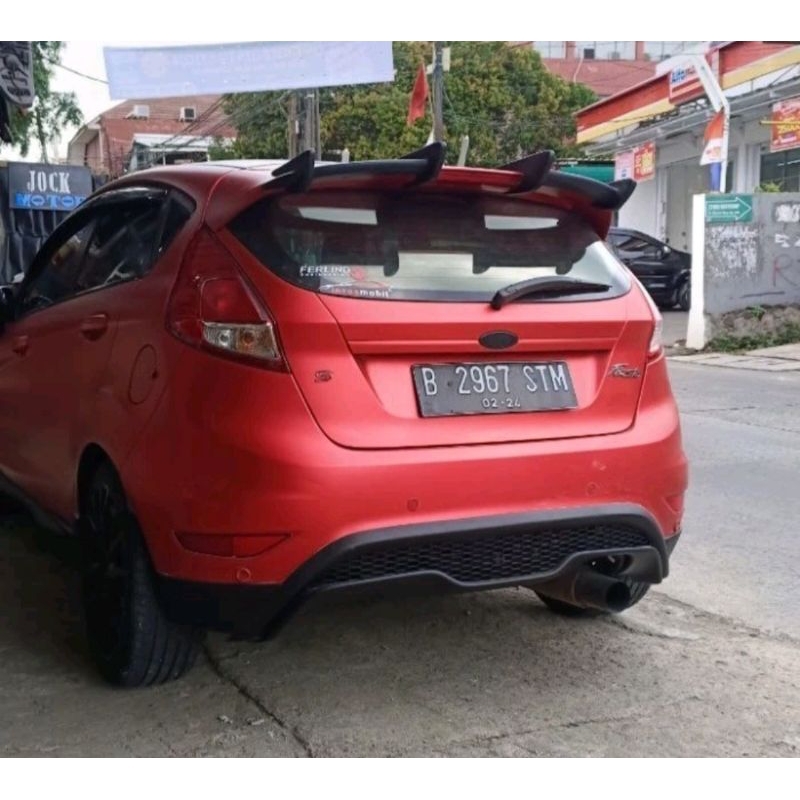 Jual Wing extension spoiler ford fiesta 2009-2015 | Ekstension wing ...