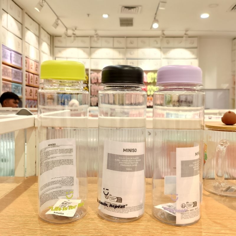 Jual Miniso Botol Minum Plastik 500 ML/Bottle | Shopee Indonesia