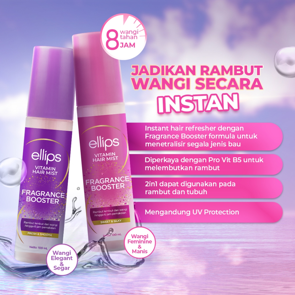 Jual Ellips Vitamin Hair Mist Fresh & Smooth 100ml | Shopee Indonesia