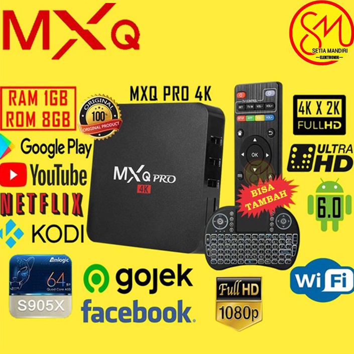 Jual MXQ PRO Android TV BOX MXQPro 4K Smart TV Box GARANSI Media Player ...