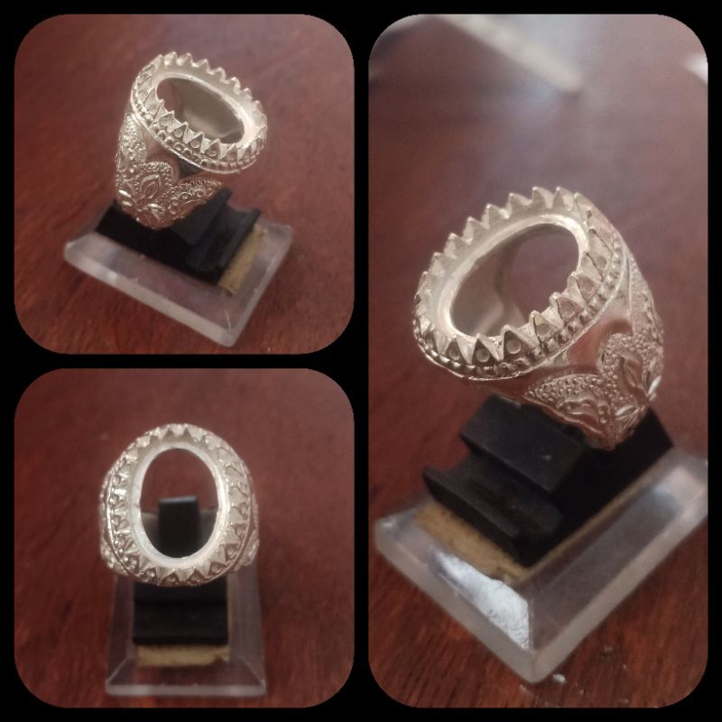 Jual cincin perak model pahat untuk dim 16*12 free crom | Shopee Indonesia