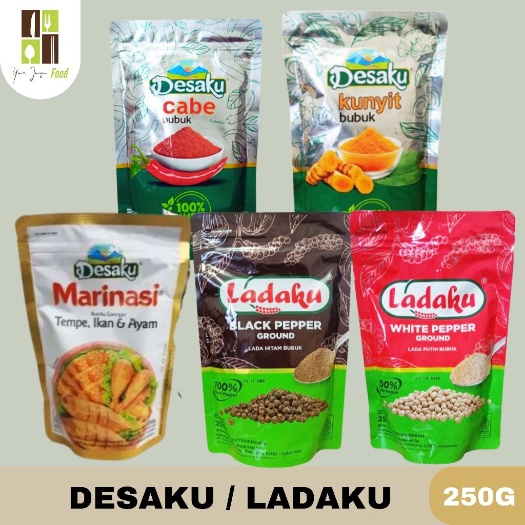 Jual Ladaku Lada Putih / Lada Hitam Bubuk / Desaku Cabe Bubuk / Kunyit ...
