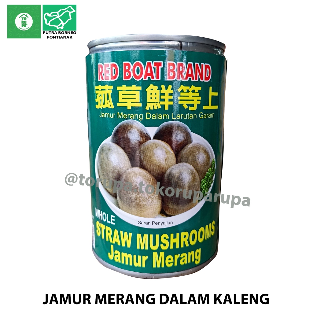 Jual Jamur Merang Kaleng 425gr / Straw Mushroom Whole Kaleng / Jamur ...