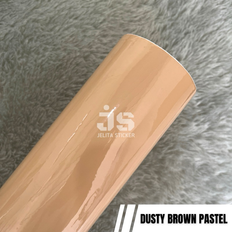 Jual Skotlet Coklat Muda Glossy / Sticker Dusty Brown Pastel / Stiker ...