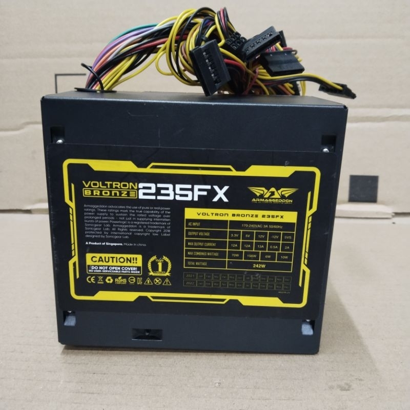 Jual PSU Armageddon VOLTRON BRONZE 235FX Murah | Shopee Indonesia