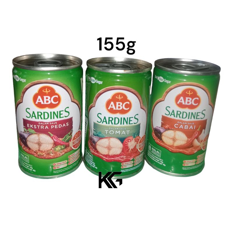 Jual ABC sardines kaleng 155gr | sarden | Shopee Indonesia