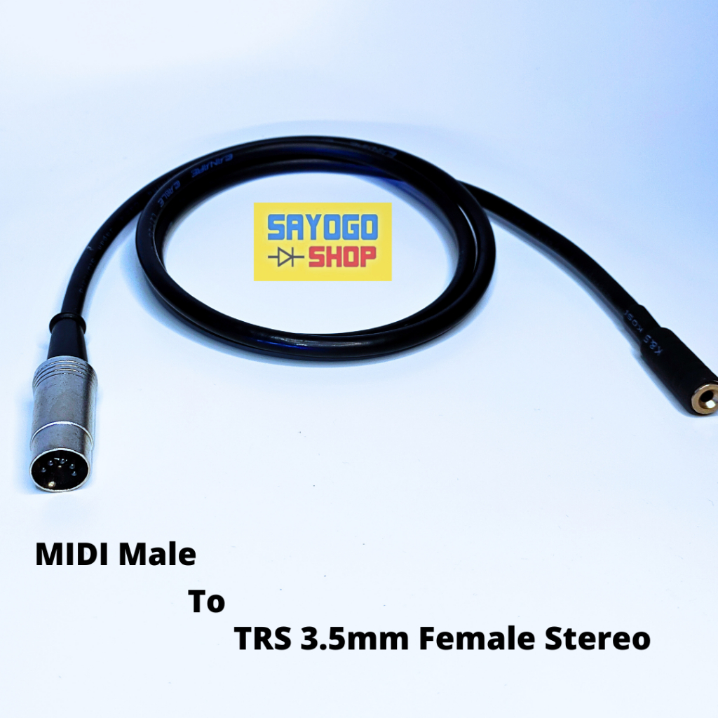 Jual Audio Adapter DIN MIDI Male to Aux Stereo TRS 3.5 mm Female ...