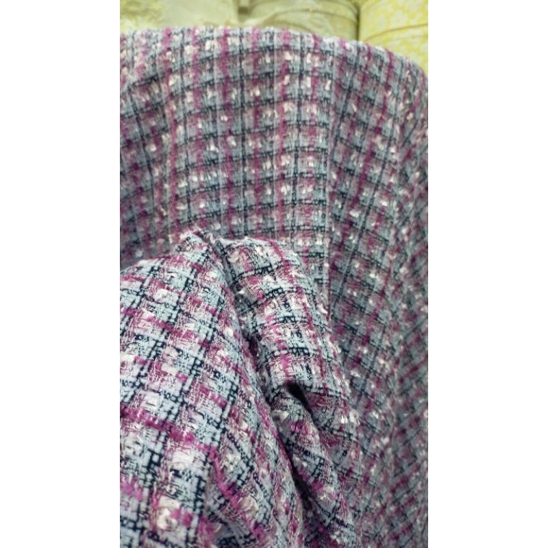 Jual BAHAN ACRYLIC - KAIN TWEED CHANEL TEBAL(harga per satu meter ...