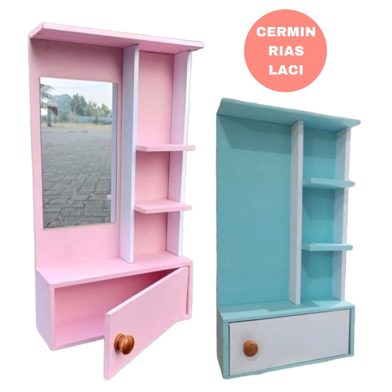 Jual cermin rias baru/kaca rias kekinian/kaca rias/ukuran 60x40/cermin ...