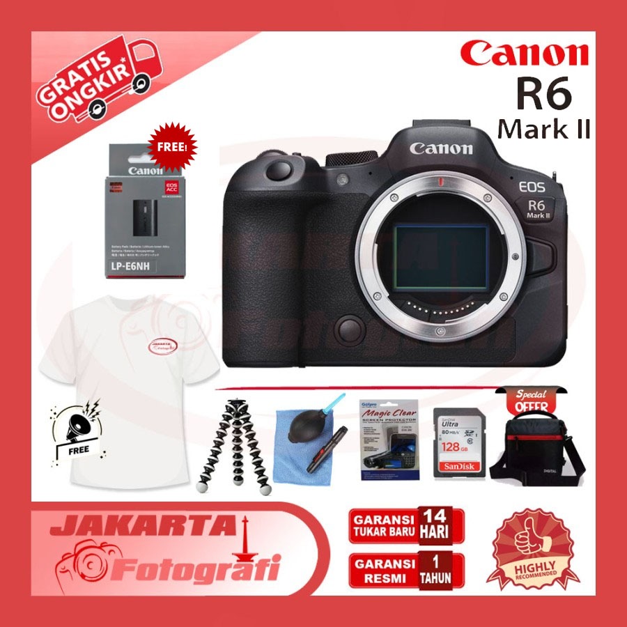 Jual Canon EOS R6 Mark II BODY ONLY Mirrorless Camera - R6 II BODY ONLY ...