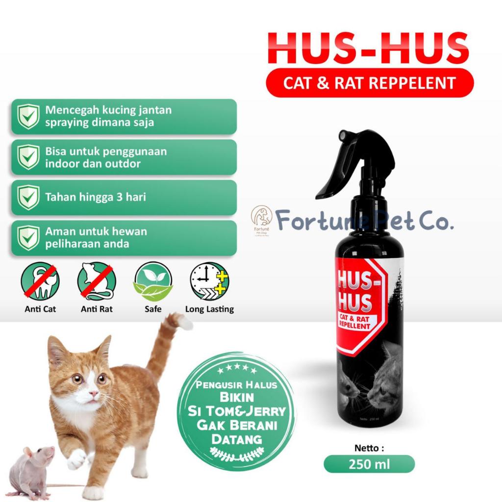 Jual HUS HUS 250 ML Kucing Anti Buang Kotoran Sembarangan Pengusir ...
