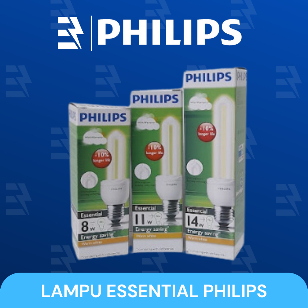 Jual PHILIPS ESSENTIAL KUNING LAMPU PLC 5 WATT / 8 WATT / 11 WATT / 14 ...