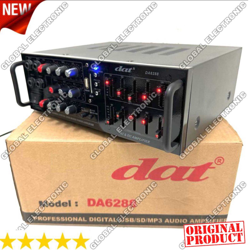 Jual Power Amplifier Profesional Karaoke DAT DA 6286 Original DAT Da ...