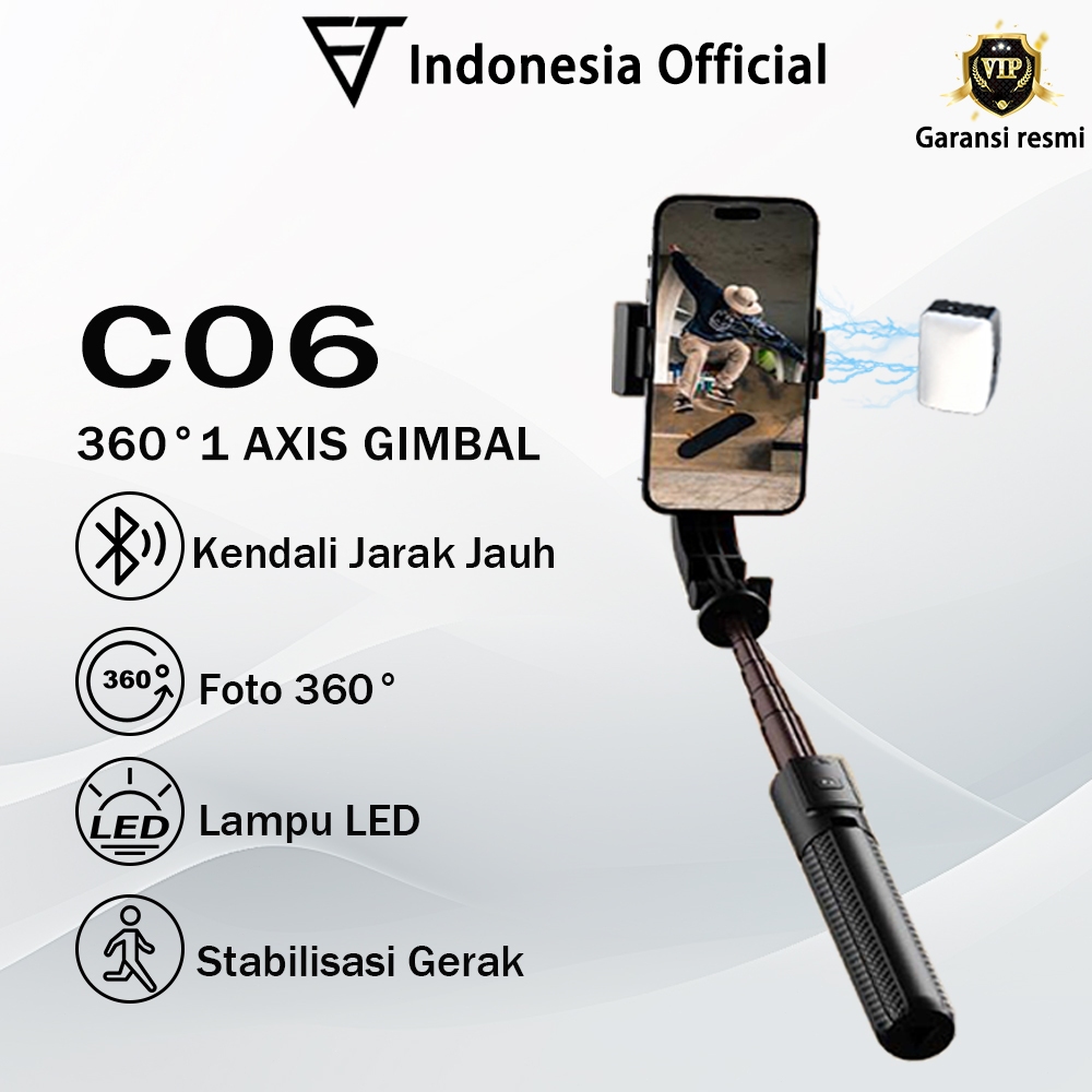 Jual FTT C06 Gimbal HP Tripod Gimbal Stabilizer Handphone Selfie Stick ...