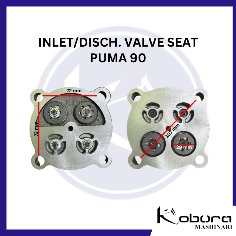 Jual Inlet Discharge Valve Seat PUMA 90 Valve Assy Klep Kompresor Angin ...