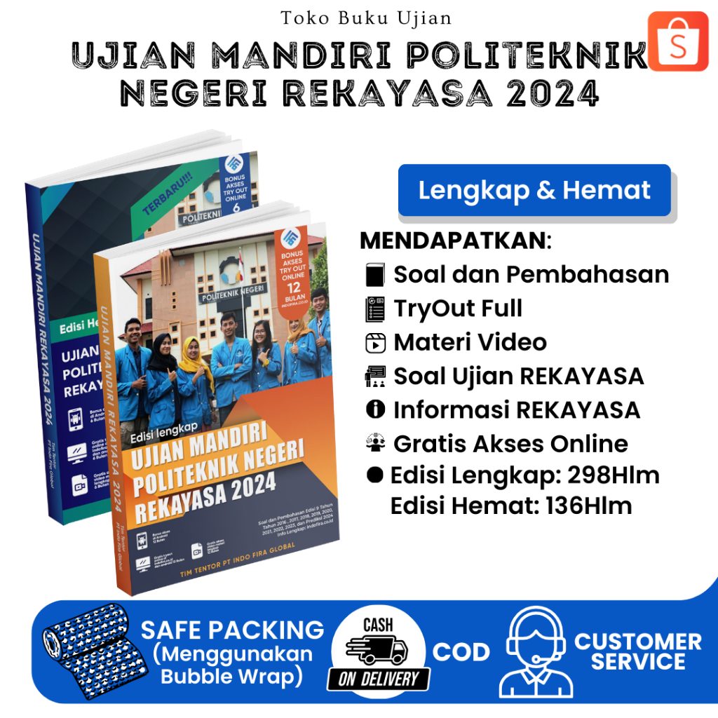 Jual Buku Terbaru UJIAN MANDIRI POLITEKNIK NEGERI REKAYASA 2024 (Edisi ...