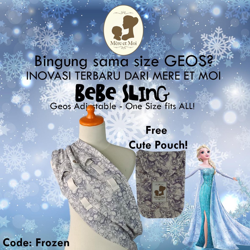 Jual Mere Et Moi Bebe Sling Solid / Gendongan Kaos Tanpa Size ...