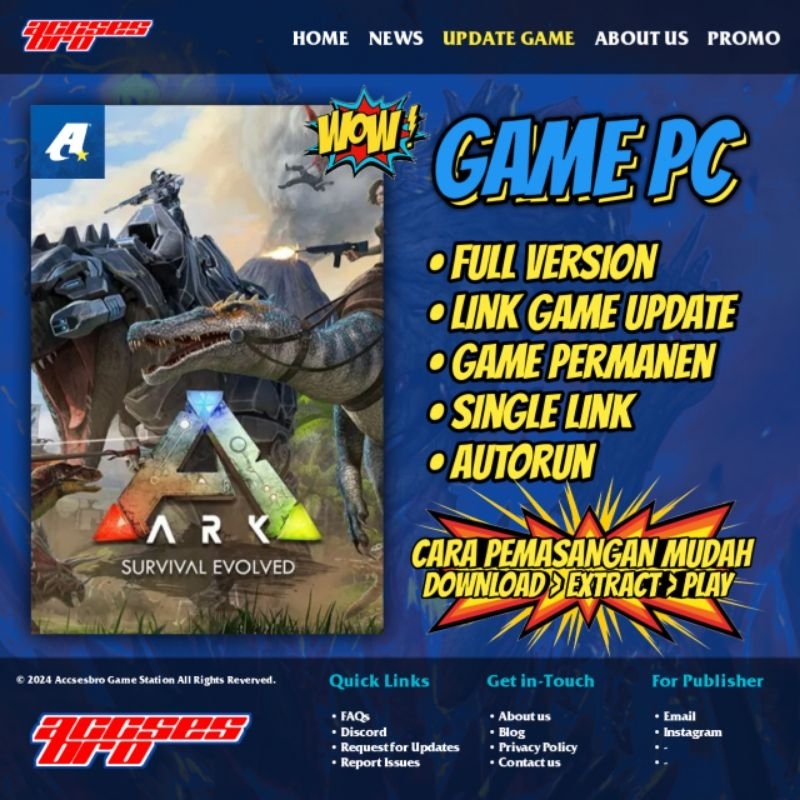 Jual ARK Survival Evolved - Game PC/Laptop Autorun Installer | Shopee Indonesia