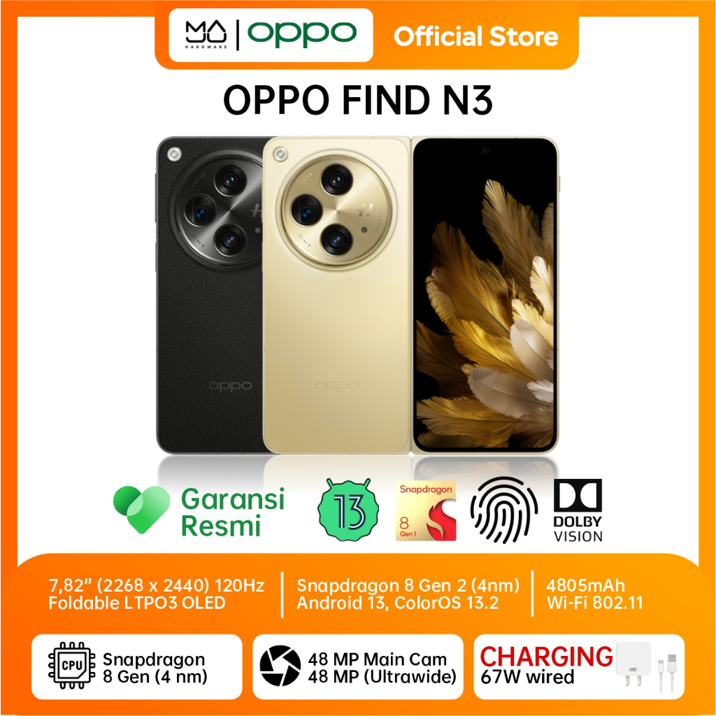 Jual OPPO Find N3 16/512 GB Garansi Resmi | Shopee Indonesia