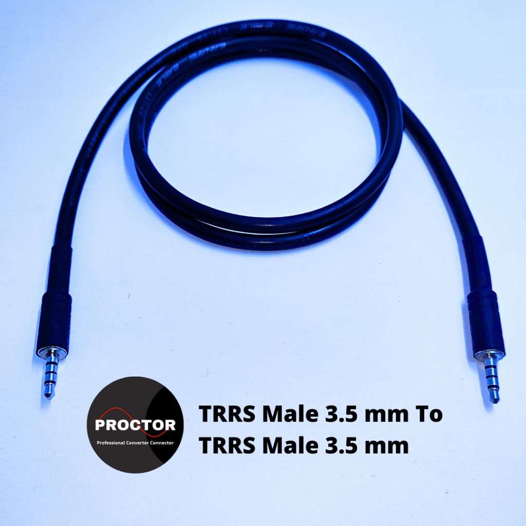 Jual Kabel Audio Adapter Jack TRRS 3.5 mm Male to Male | Shopee Indonesia
