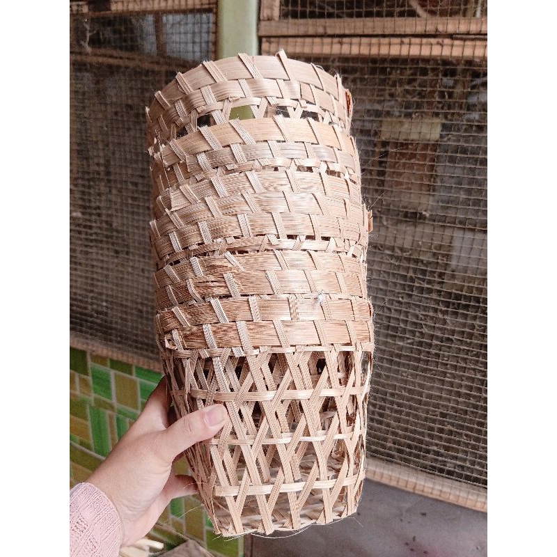 Jual 10pcs Keranjang Bunga Keranjang Peyek Keranjang Bambu Anyaman ...