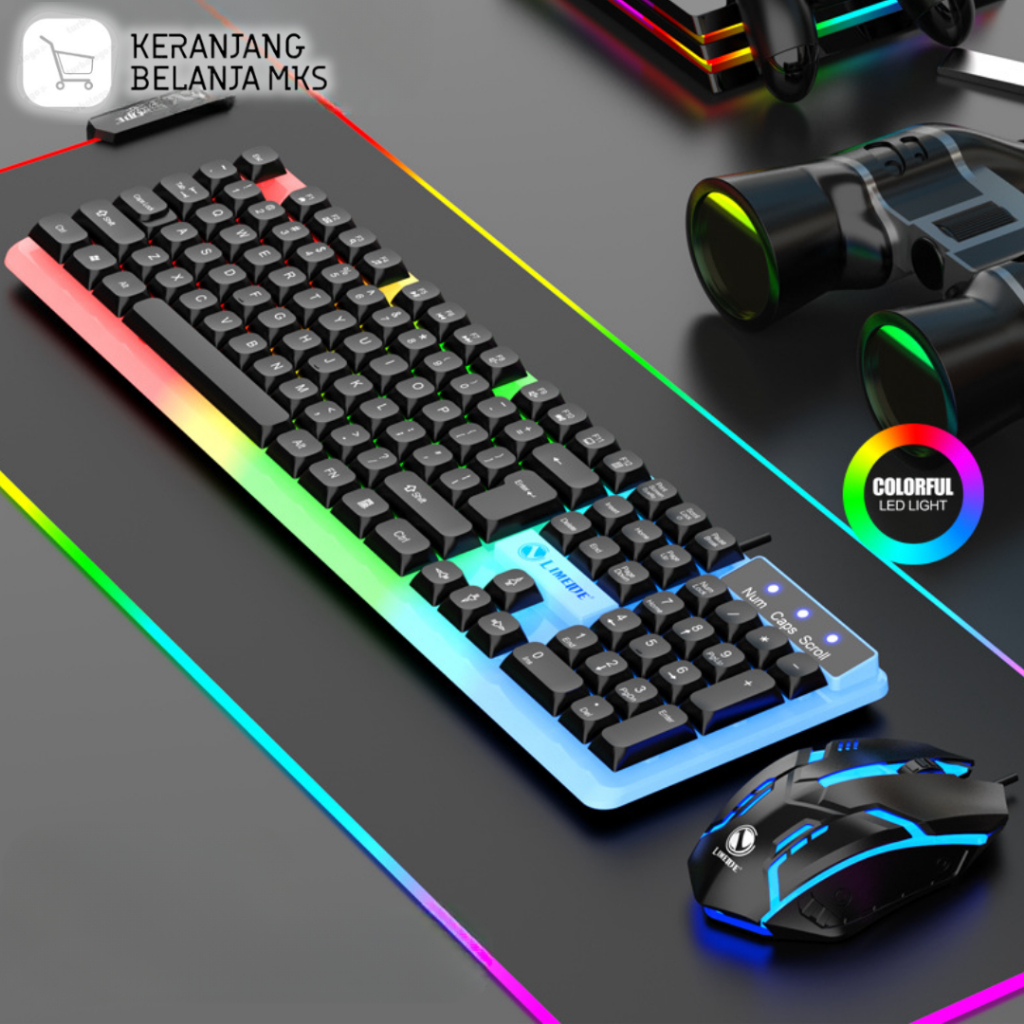 Jual Keyboard Gaming + Mouse RGB Combo Gaming Keyboard dan Mouse Set ...