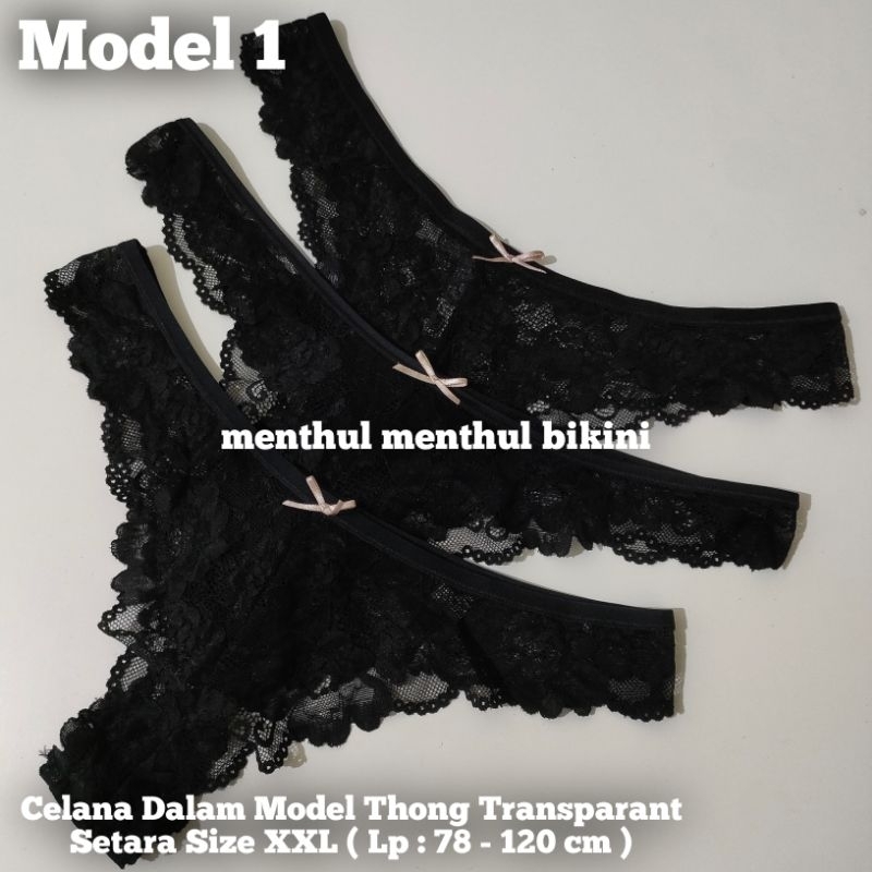 Jual Jumbo Bigsize Setara Size XXL Celana Dalam Wanita Gstring Thong G ...