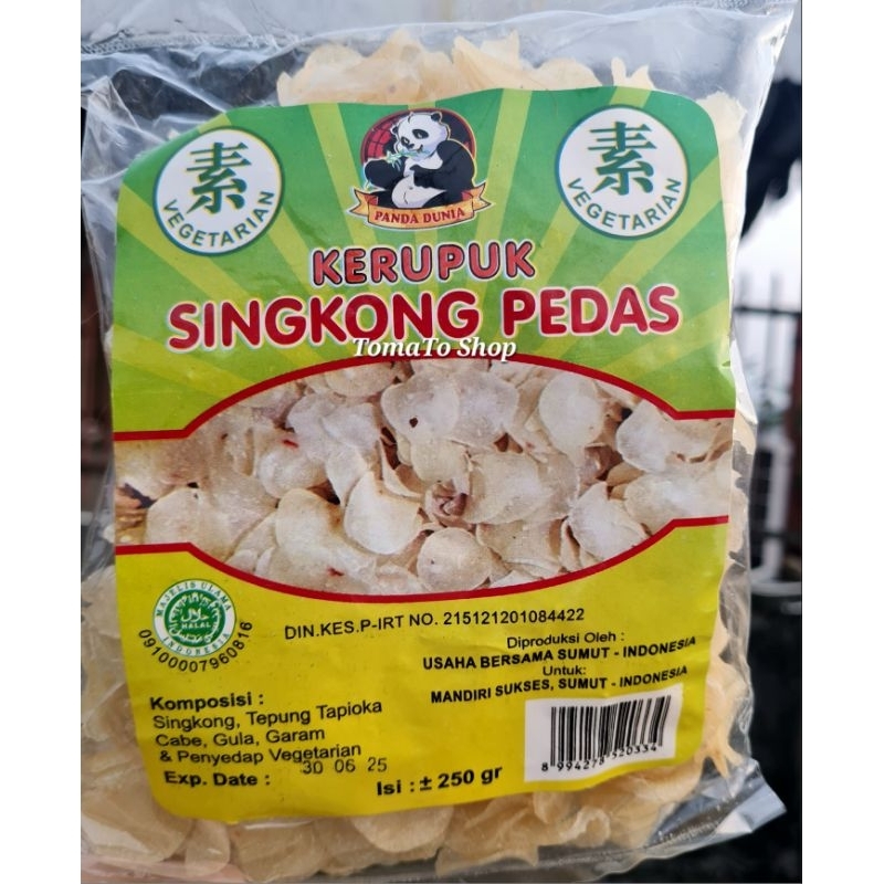Jual Kerupuk (MENTAH) Singkong Pedas Cap PANDA DUNIA | Shopee Indonesia