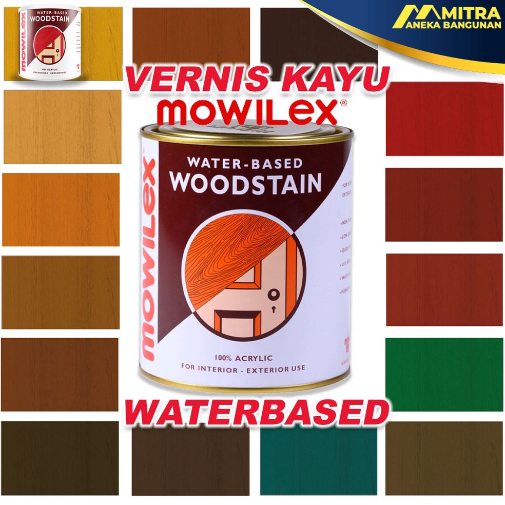 Jual Paling Dicari Mowilex Woodstain Waterbased Cat Pelapis Kayu ...