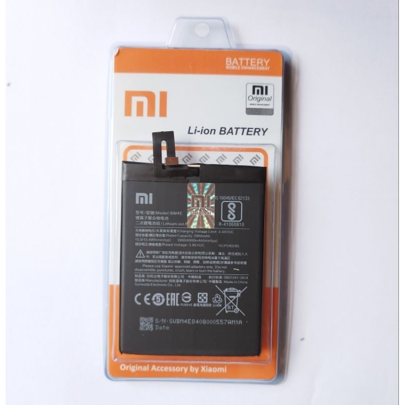Jual BATERAI BATRE BATTERY XIAOMI POCOPHONE F1 KODE BM4E ORIGINAL ...