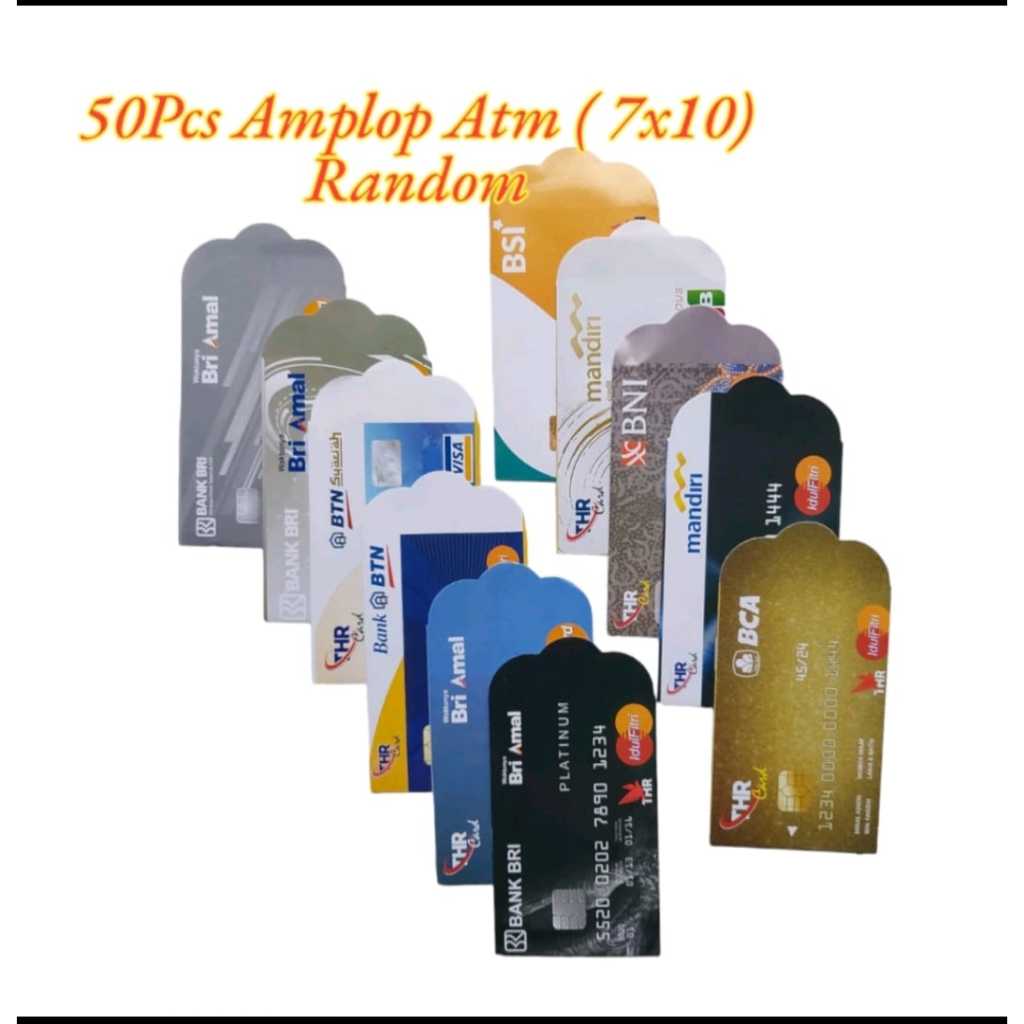 Jual Amplop Lebaran motif ATM / Snack 50 lembar (7x10cm) | Shopee Indonesia