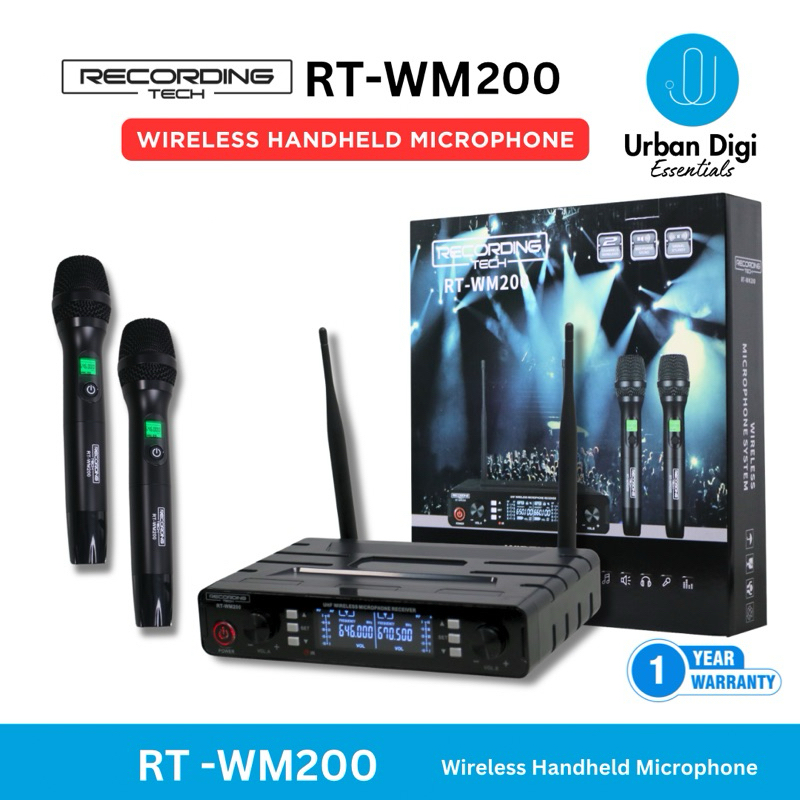 Jual Recording Tech RT-WM200 - Wireless Handheld Microphone | Shopee ...