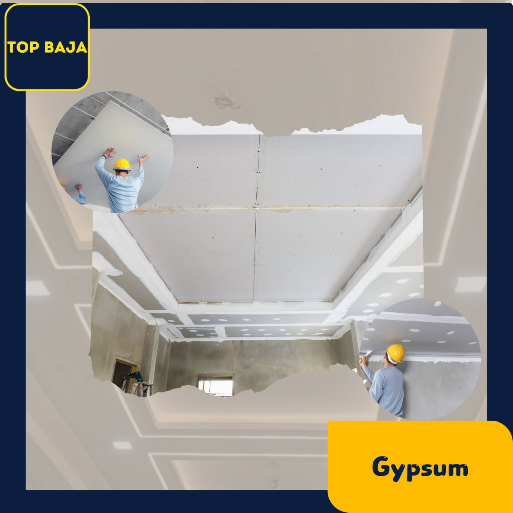 Jual Papan Gypsum plafon 9mm x 1200 mm x 2400 mm Gipsum APLUS board ...