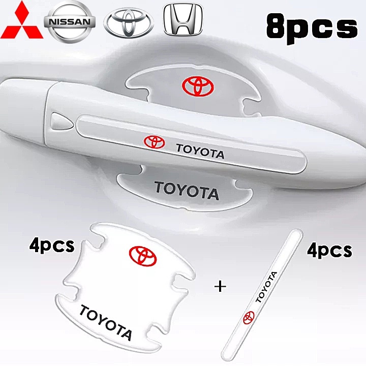 Jual 8pcs Set Sticker Logo/ Pelindung Handle Pintu Mobil /Stiker Anti ...