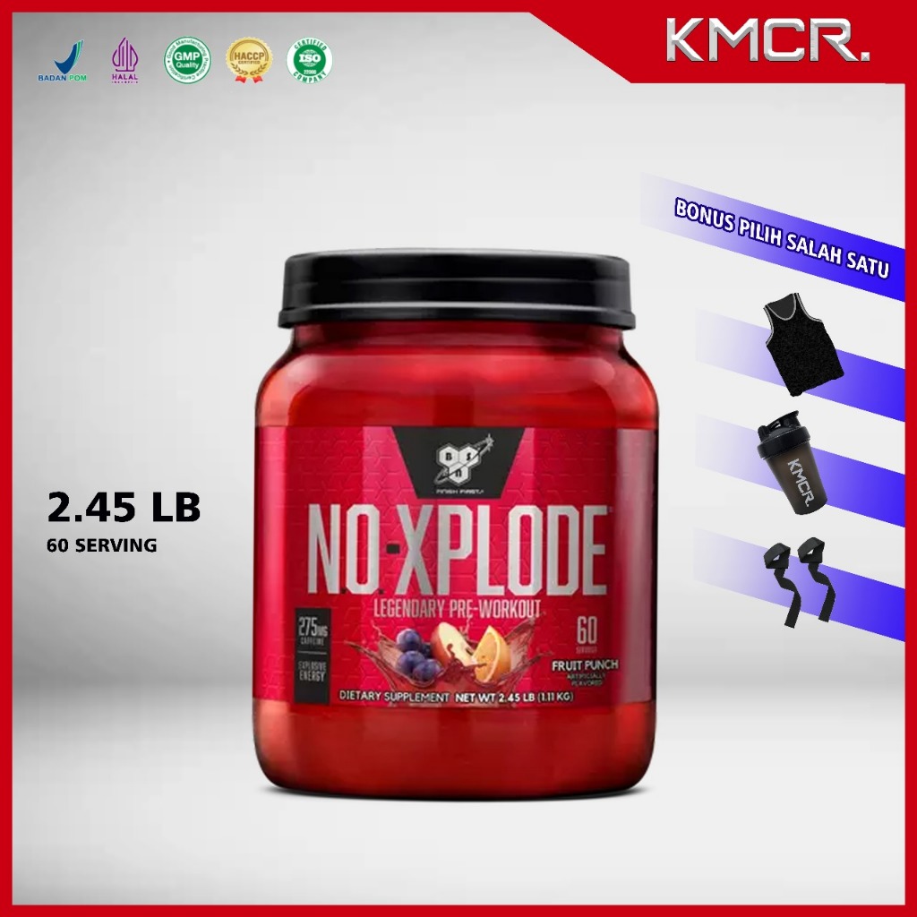Jual BSN NO Xplode Pre Workout 60 Serving Pre-Workout Energy Drink 2.45Lbs - KMCR NEXTLEVEL ...