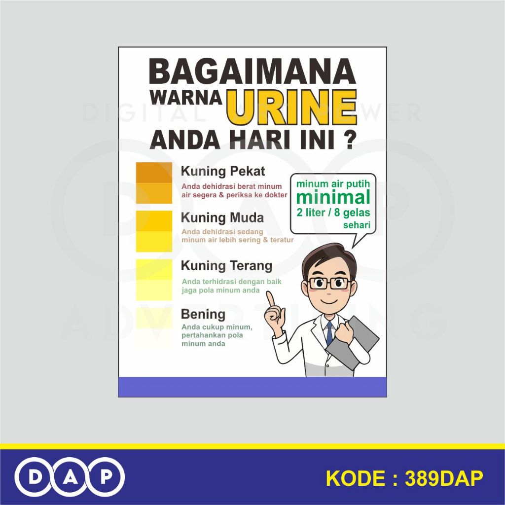 Jual 389 - STIKER BAGAIMANA WARNA URINE ANDA - VYNIL - TERBAIK | Shopee ...