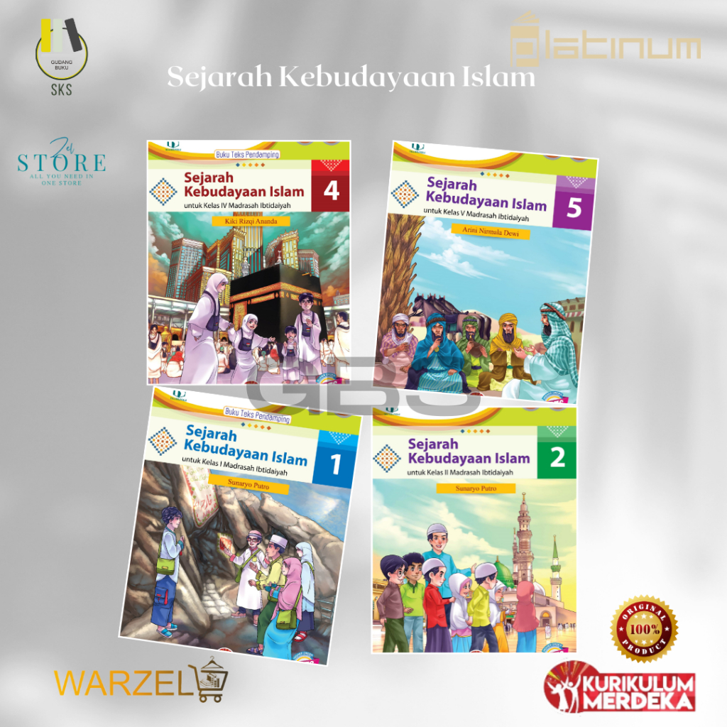 Jual Sejarah Kebudayaan Islam untuk Kelas 1 s/d 5 MI Kurikulum Merdeka Aqila | Shopee Indonesia