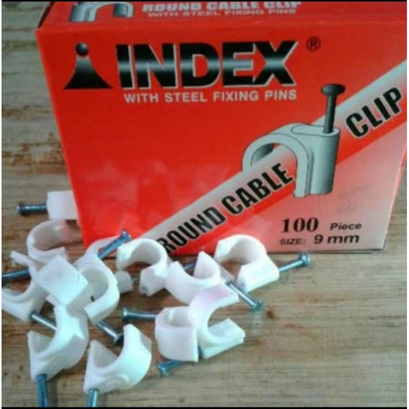 Jual Klem Kabel No 8 Sadel Paku Beton No.8 Index (Isi 100) | Shopee Indonesia
