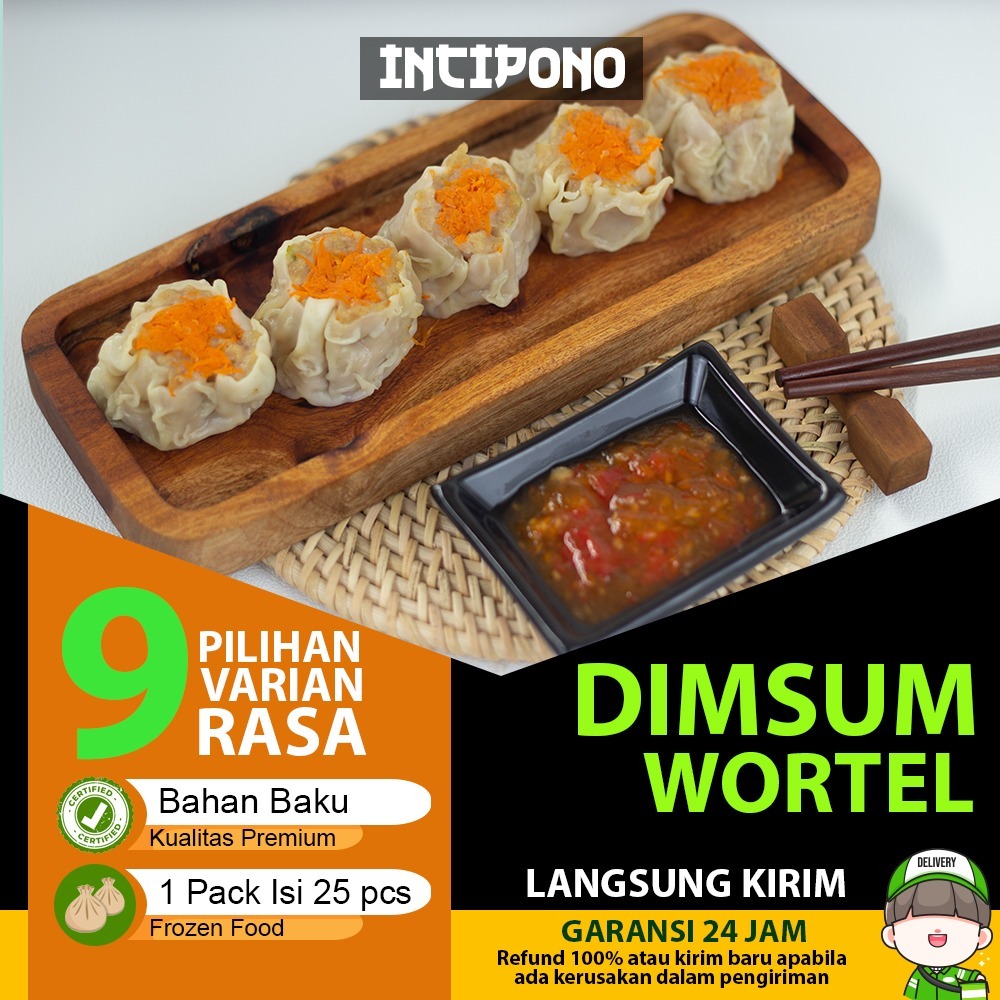 Jual Incipono Dimsum Wortel Frozen Food 1 Pack Isi 25 Pcs Halal Premium ...